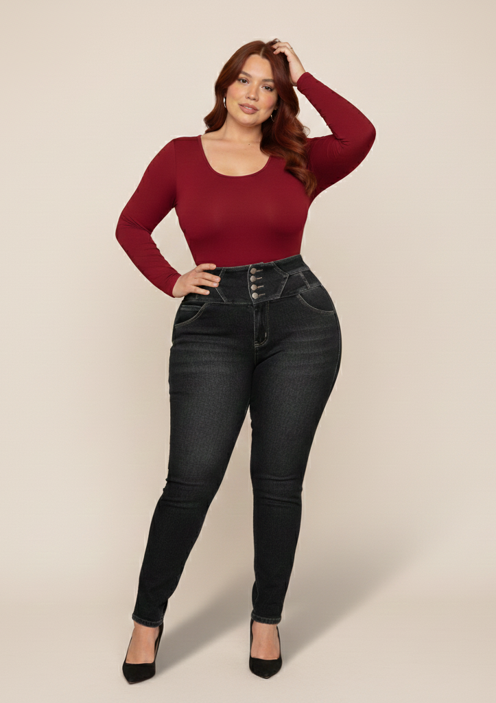 JEANS FAJA EFECTO LIPO PREMIUM – Fajas Reductoras Quality Moda